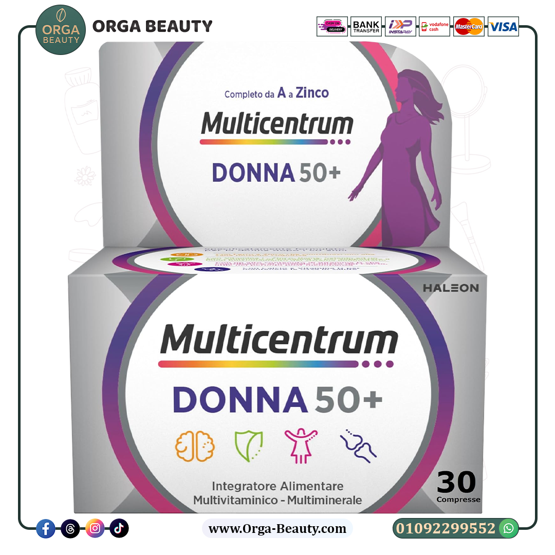 Multicentrum, Donna 50+, 30 tablets - Orga Beauty - اورجا بيوتي